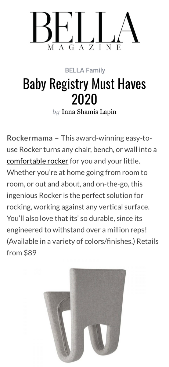 "This ingenious rocker is the perfect solution for rocking..." – Ready ...