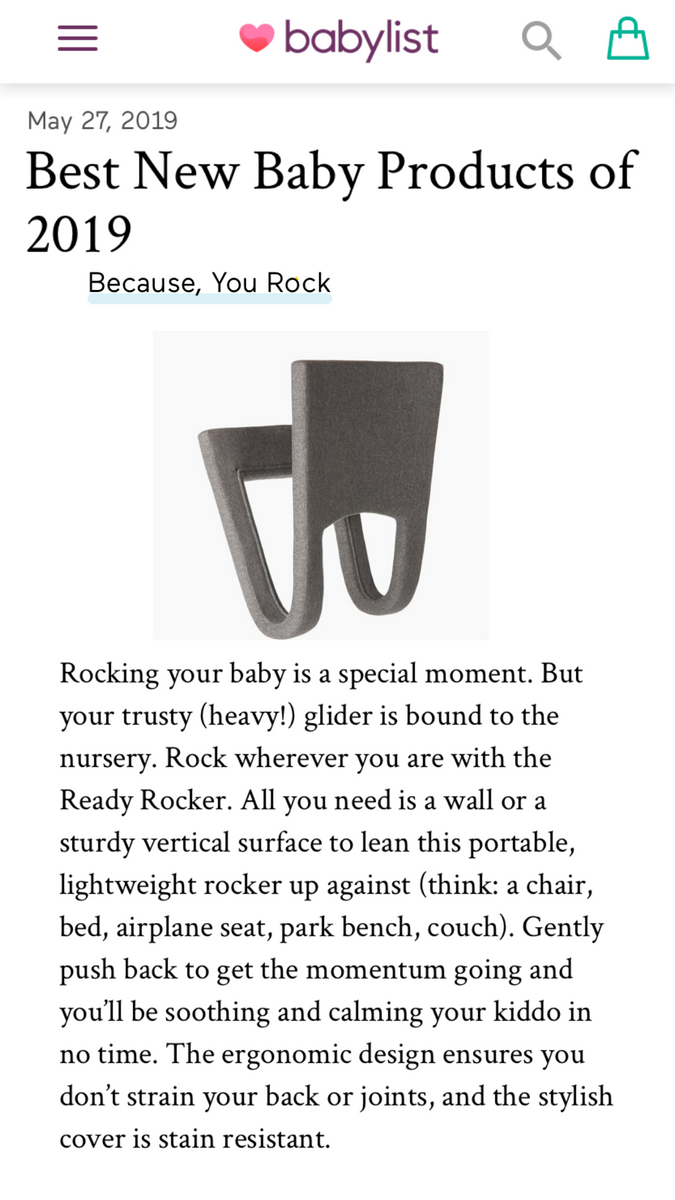 "These are the new products we think you should know about." – Ready Rocker